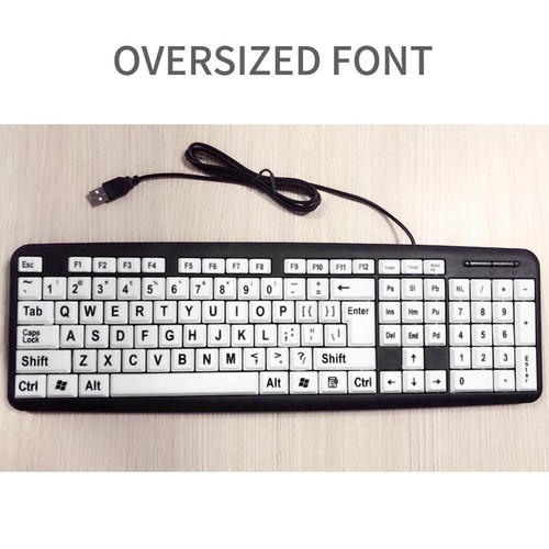Large Print Keyboard for Seniors/Elderly/Visually Impaired - AU Stock ...