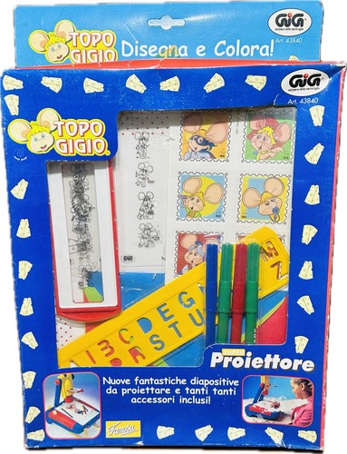 GIG TOPO GIGIO DISEGNA E COLORA Super Diapositive Per Proiettore NUOVO ...