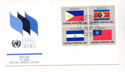 D406007 United Nations New York Bureau FDC Flag Series 1982 | eBay
