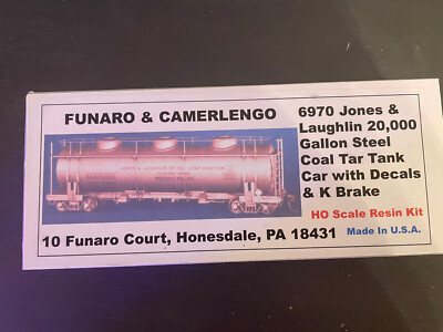 LMH Funaro F&C 6970 JONES & LAUGHLIN J&L 20K Coal Tar Tank Car 20,000 ...