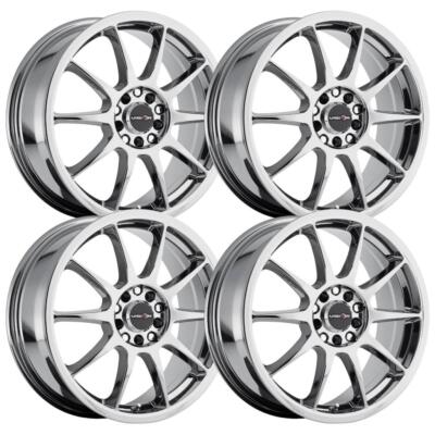 (Set-4) Vision 425 Bane 17x7 5x100 38mm chrome Wheels Rims 17 Inch | eBay