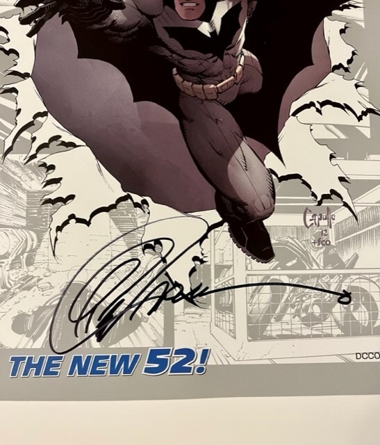 Batman art print signed by Greg Capullo from Batman New 52 cover issue ...