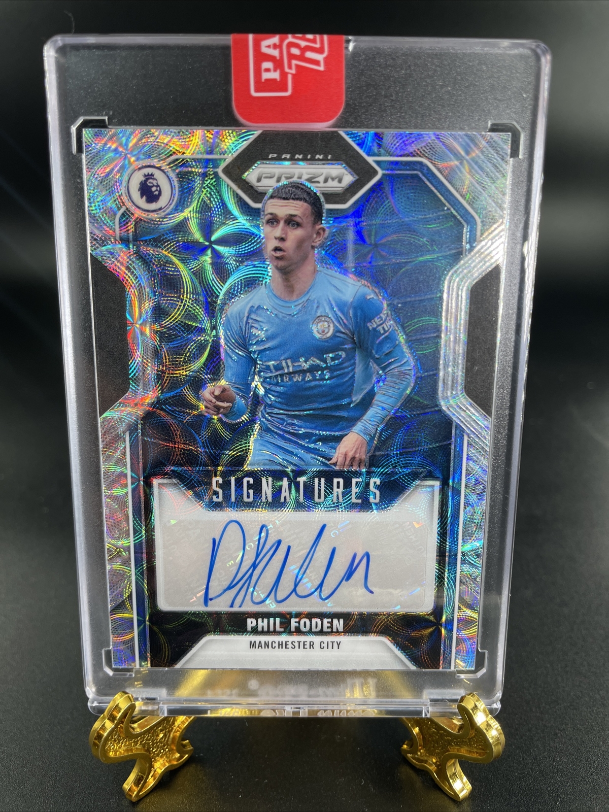 2021-22 Panini Prizm Premier League Phil Foden Signatures Choice Auto # ...