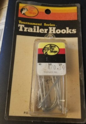 Vintage 80s Bass Pro Shops Fishing Trailer Hooks Size 4/0 Qty 10ct | eBay
