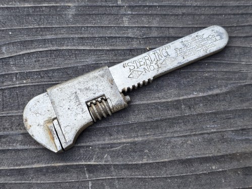 Antique Sterling No. 1 Adjustable Wrench Frank Mossberg Co. 1900 Patent ...
