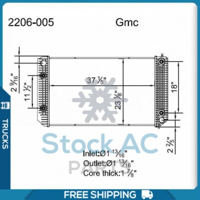 Radiator for OE# 8010001 3155316 12329550 QL | eBay