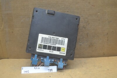 2001 Chevrolet Astro Body Control Unit BCM 09371990 Module 739-10e6 | eBay