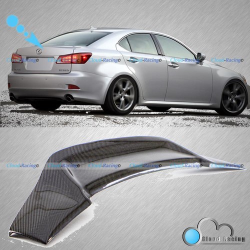For 06-13 Lexus IS250 IS350 ISF Real Carbon Fiber Trunk Wing Spoiler ...