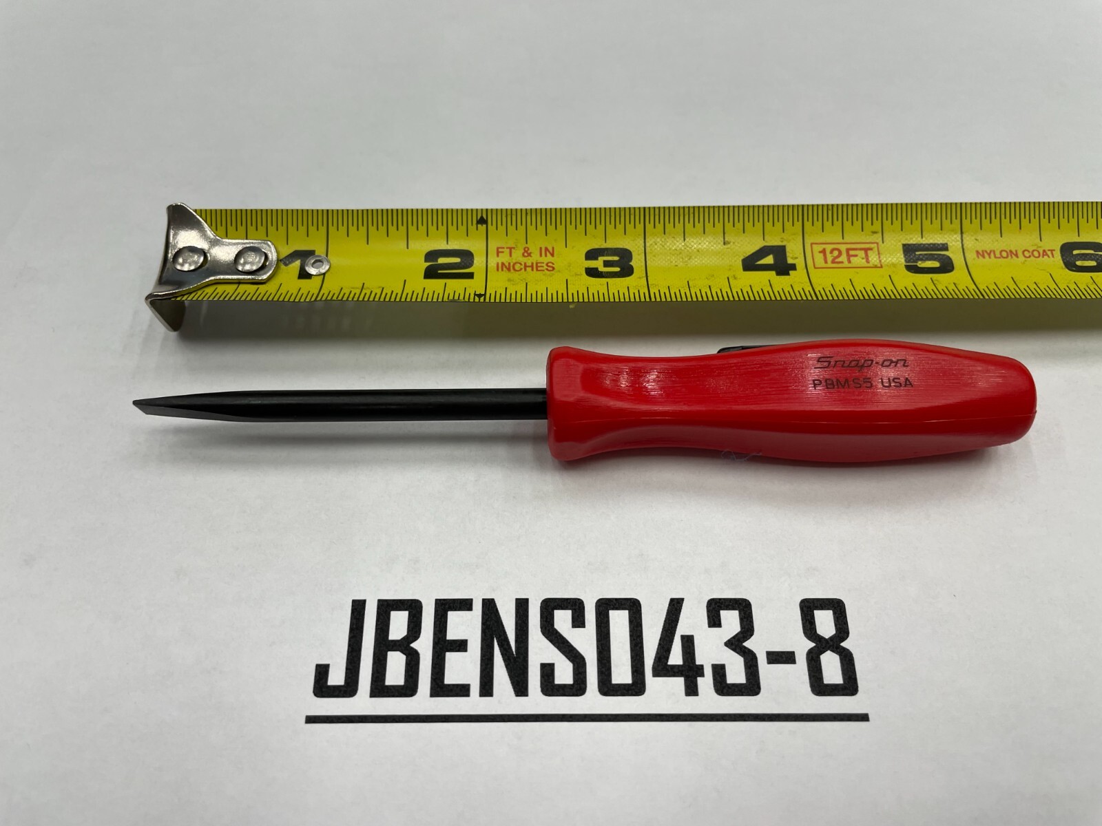 Snap-on Tools USA NEW RED 5" Length Straight Mini Pocket Prybar PBMS5R ...