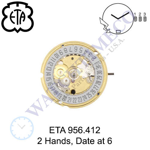 Genuine ETA 956.412 Watch Movement Swiss (Multiple Variations) | eBay