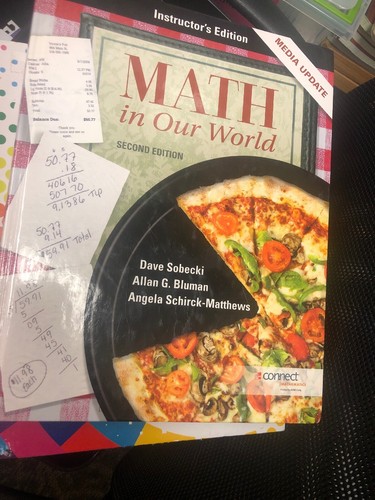 Math in Our World by Dave Sobecki Media Update Paperback 2012 Second ...