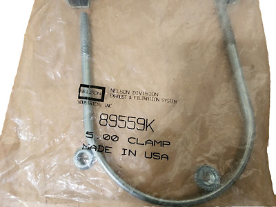 (QTY:2) Nelson 5" Zinc Plated Heavy Duty U-Bolt 89559K Flat Band Clamp ...