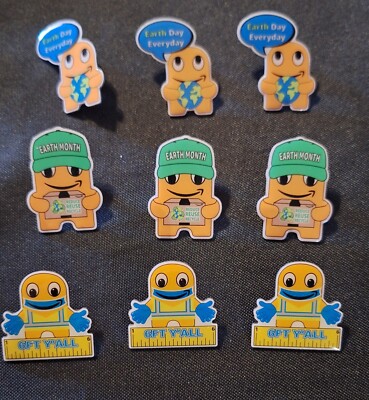 3 x 3 new peccy pins for your collection! 1A4 | eBay