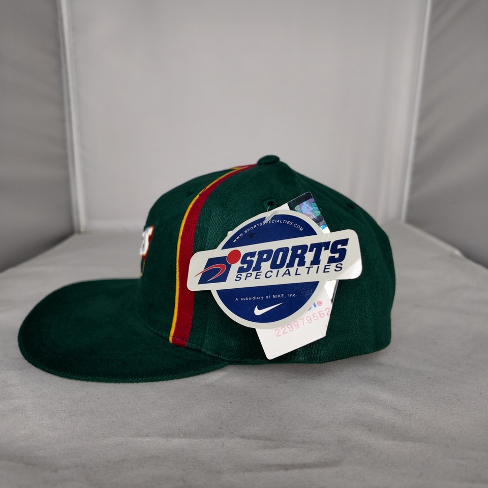 Vintage Seattle Supersonics Sonics Cap NBA Green Hat Snapback Sports ...