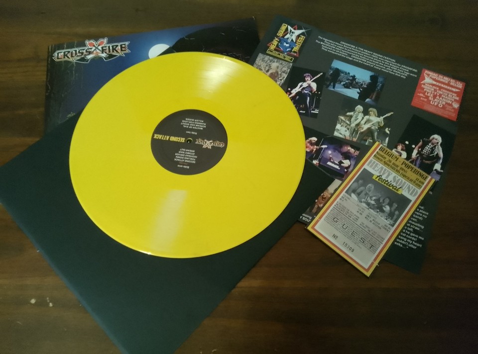 CROSSFIRE – Second Attack – LP – Yellow Vinyl –Ostrogoth – Exciter ...