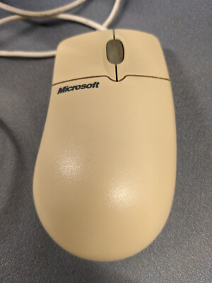 Vintage Microsoft IntelliMouse Ball Mouse 1.2A PS/2 Compatible X04 ...