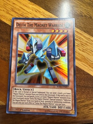 Delta the Magnet Warrior RATE-EN097 1st Edition Super Rare LP + BONUS ...