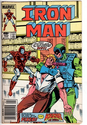 Marvel Comics - Iron Man #202 (1986) - Newsstand Edition | eBay Australia