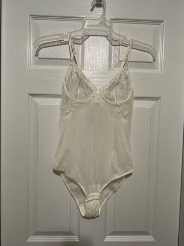 La Perla Primula 34B S Bodysuit Teddy Ivory Sheer Cups | eBay
