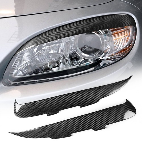 2x Carbon Fiber Headlight Eyelid Eyebrow Trim For Mazda MX-5 MX5 Miata ...