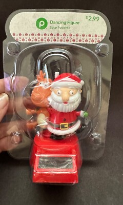 Publix Solar Powered Santa & Reindeer Dancing Figure | eBay