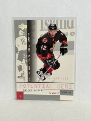 Micki Dupont 2002-03 UD Mask Collection Potential Gems Rookie # 116 ...