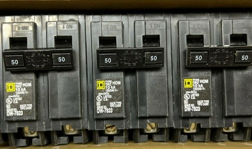 Square D HOM250 50 A Miniature Circuit Breaker for sale online | eBay