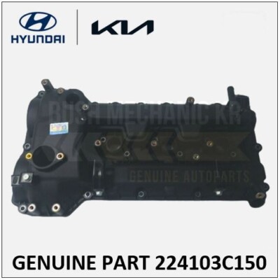 GENUINE OEM Hyundai Kia Engine Valve Cover 224103C150 Santa Fe Sorento ...