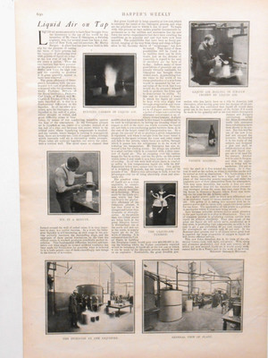 Harper's Weekly Page Liquid Air Invention Patrick Ostergren N.Y ...