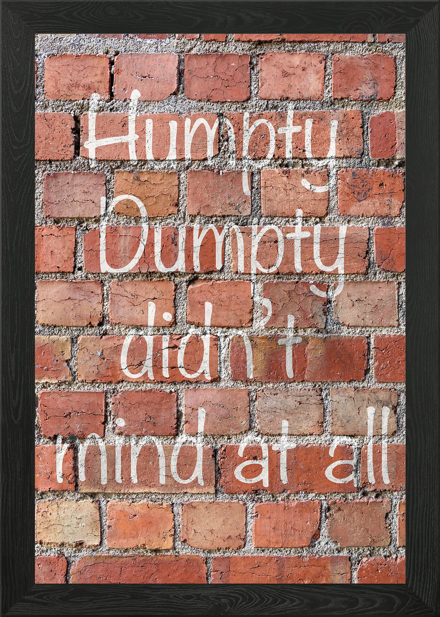 Don't let it bring you down.... Framed Wall Art Poster Canvas Print ...