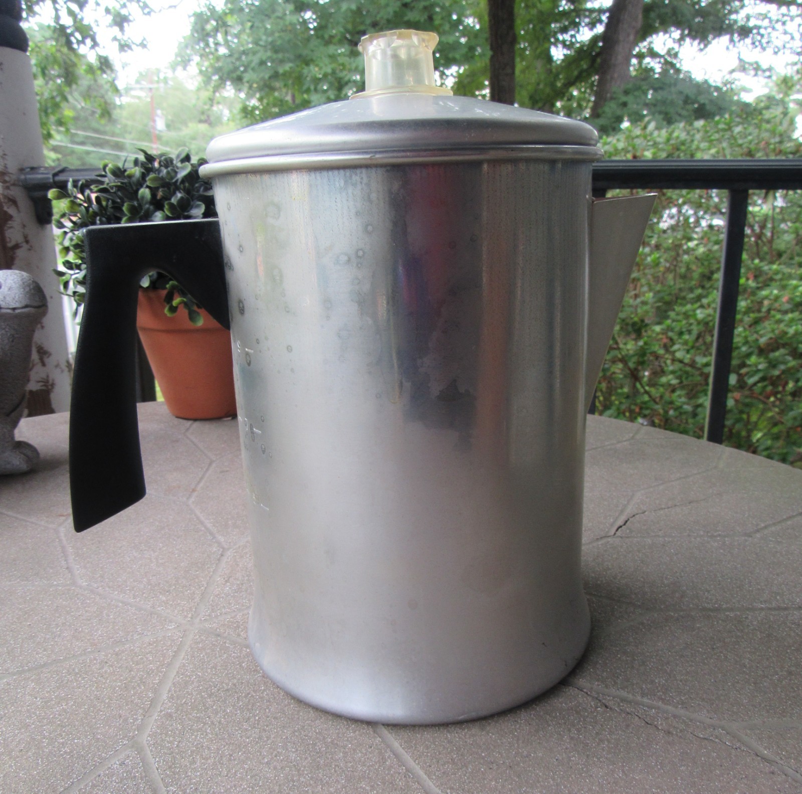 Mirro Vintage Aluminum 9-Cup Percolator Stove Top / Camping Coffee Pot ...