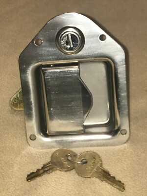 TriMark 030-0600 Stainless Steel Paddle Door Latch Utility Truck Tool ...