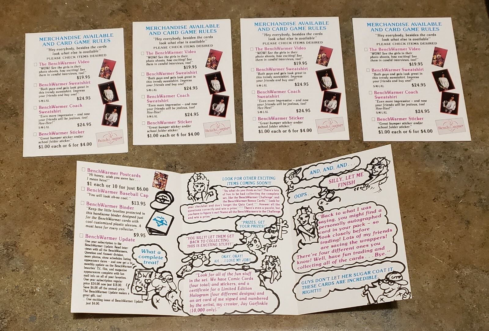 BENCHWARMERS 1992 PREMIER ED.122 CARD SET. 4 DIFF. WRAPPERS. MINT ...