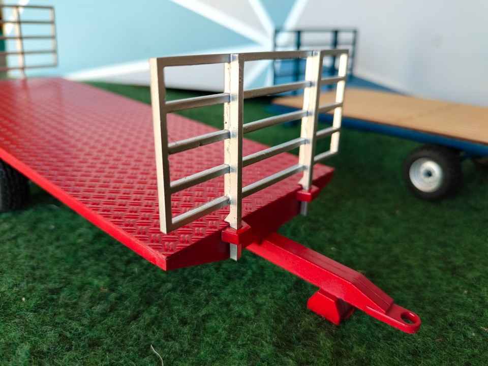 1:32 Single Axle Bale Trailer Model Kit Britians Farm Siku Airfix ...