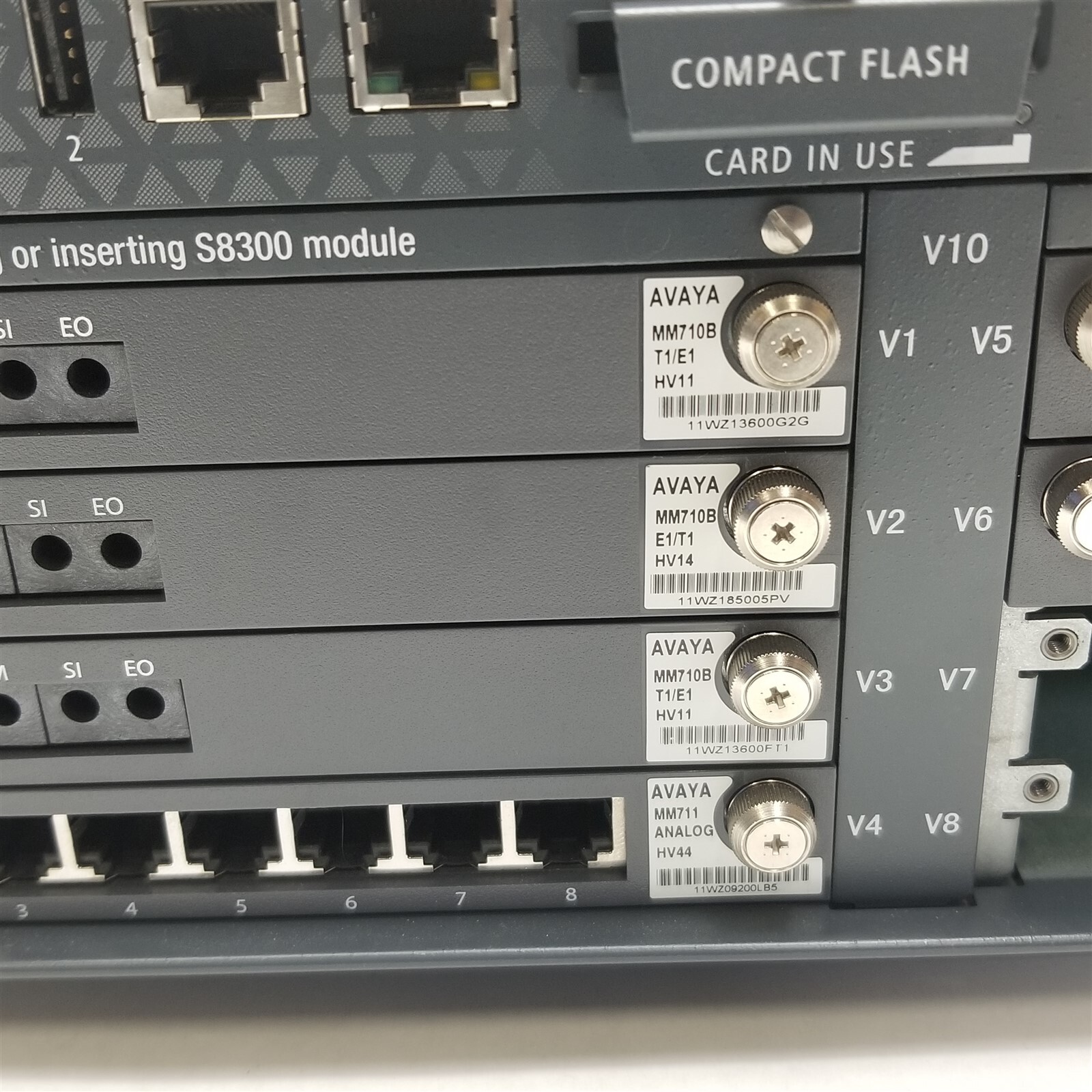 Avaya G450 Media Gateway Interface G450MP80 4*MM710B 2*MM711 1*G450 2 ...