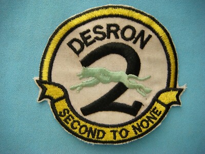 PATCH US NAVY DESTROYER SQUADRON DESRON 2 ATLANTIC FLEET "SECOND TO ...