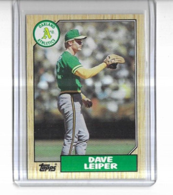 1987 Topps #441 Dave Leiper Oakland Athletics | eBay