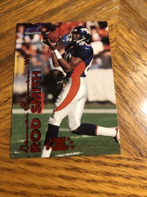 1999 Fleer Tradition Football Card #249 Rod Smith Denver Broncos Red ...