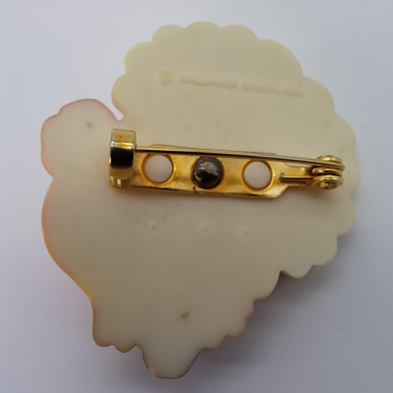 VTG Hallmark PIN Thanksgiving TOM TURKEY Holiday Brooch Yellow Brown ...