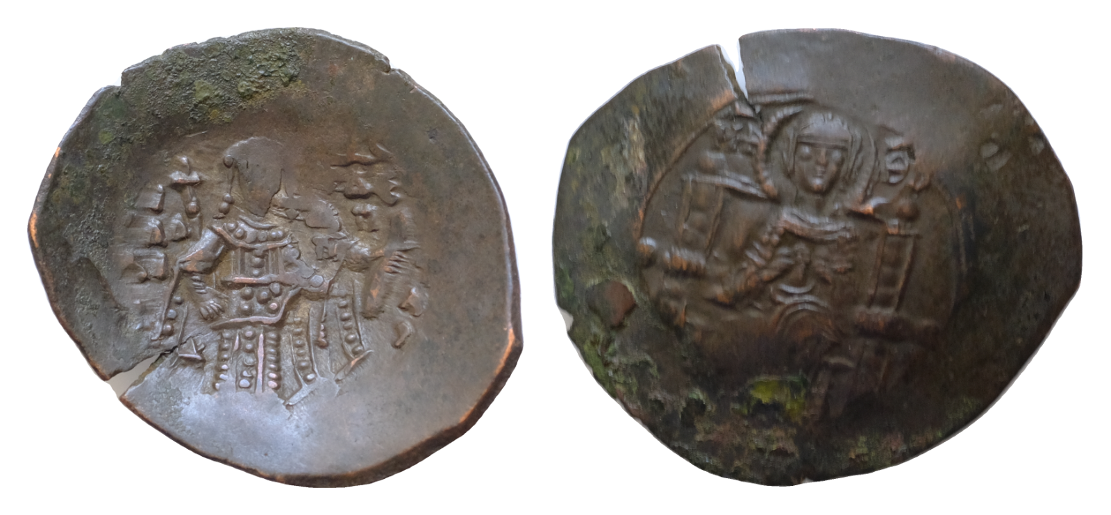 Isaac II Angelus BI Silvered 27mm 3,5g Aspron Trachy. Constantinople ...