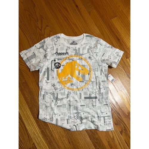 Universal Studios Jurassic World Biosyn T-Shirt Graphic Print White New ...
