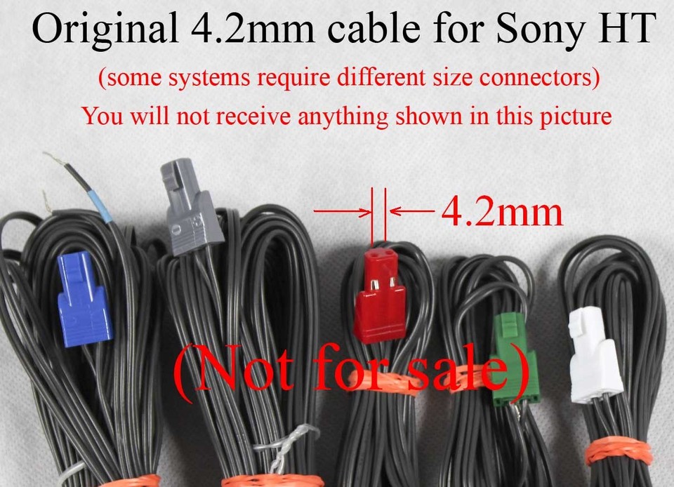 6 4.2mm-pitch speaker connectors/plugs made for select Sony home ...