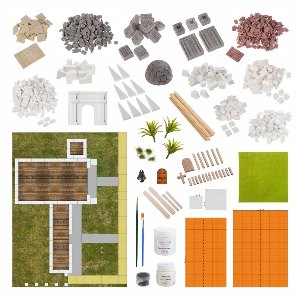 School project Miniature Bricks California Missions Model Kit Santa ...