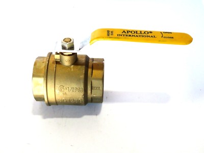 2-1/2" Apollo 94A-109-01 Brass 400CWP Threaded Full Port Ball Valve NEW ...