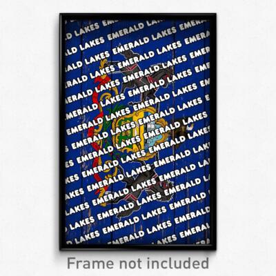 Emerald Lakes Pennsylvania Poster (PA City Souvenir 11x17 Town Print ...