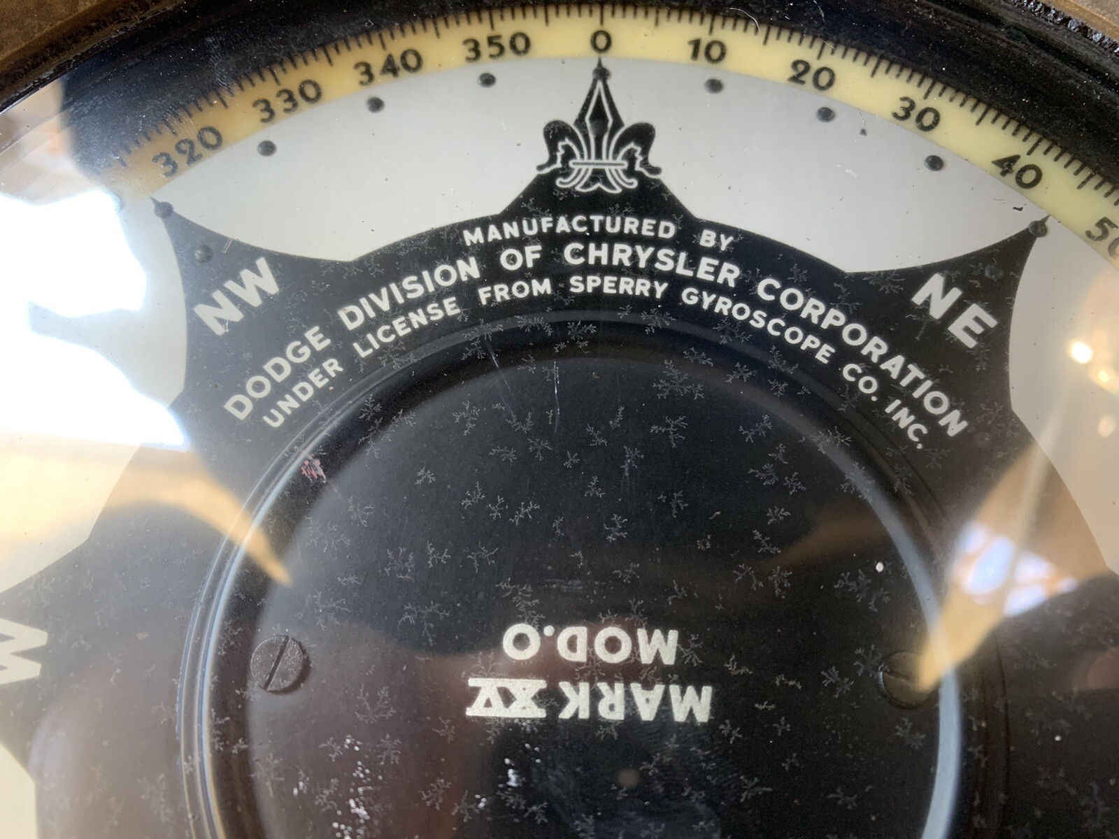 Vintage 1919 Sperry Gyro-Compass Repeater Brass Ships Mark XV Model 0 ...