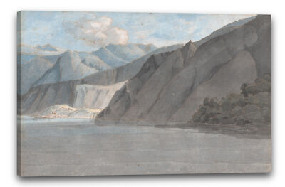 Kunstdruck Francis Towne - Blick auf den Comer See mit Monte Leoni ...