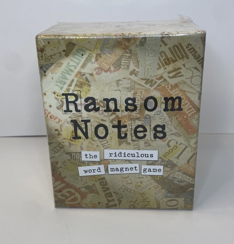 Ransom Notes The Ridiculous Word Magnet Party Board Game 3-6 Players ...