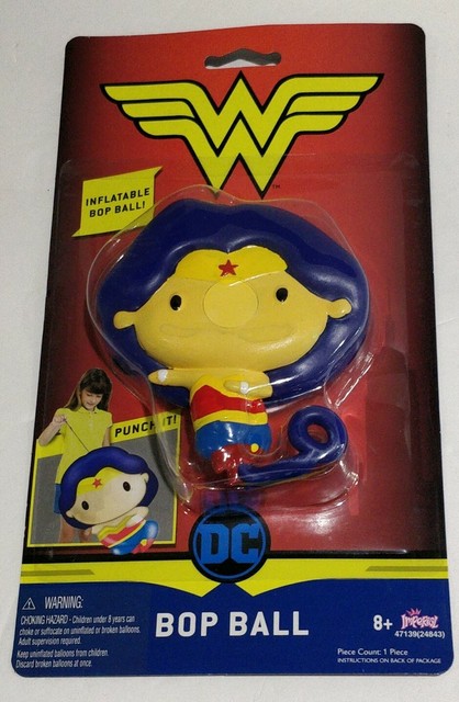 Wonder Women Blow up Bop Ball Assemble Punch It Inflatable DC Ages 8 ...