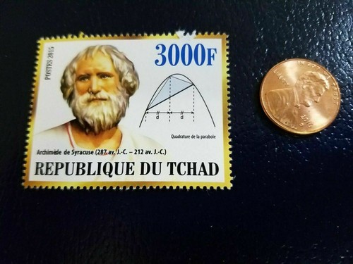 Archimedes Greek Mathematician 2015 Republique Du Tchad Stamp | eBay ...